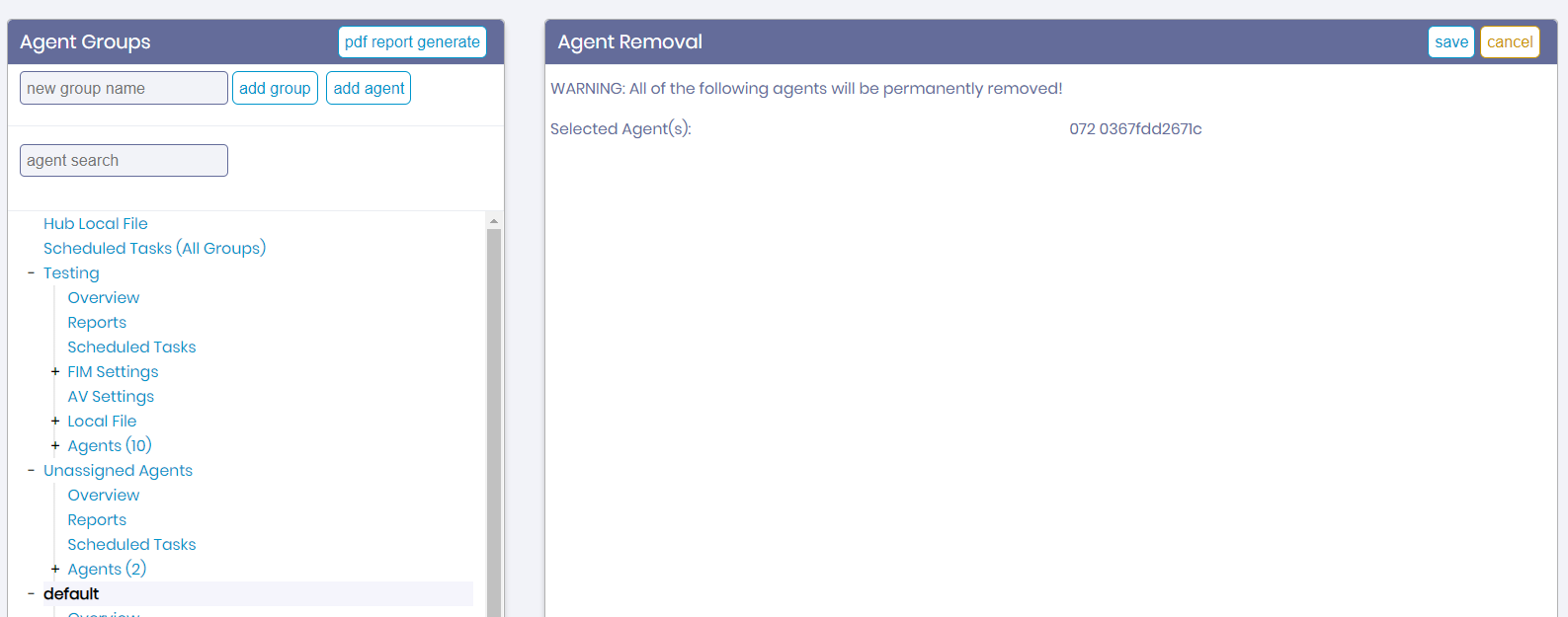How To Delete An Agent Using The Atomic Ui Atomicorp 4190