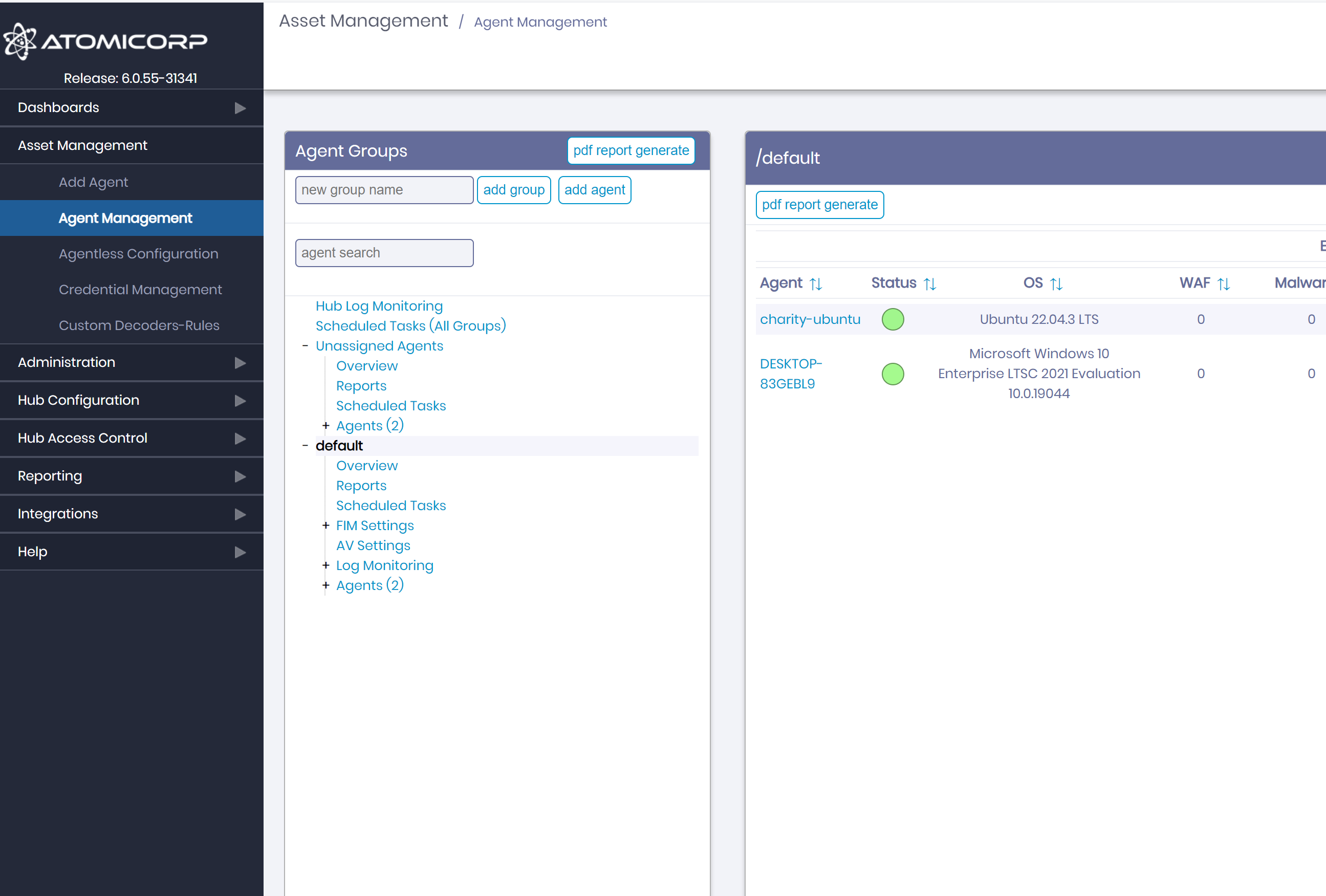 How to Run Vulnerability or Compliance Report – Atomicorp
